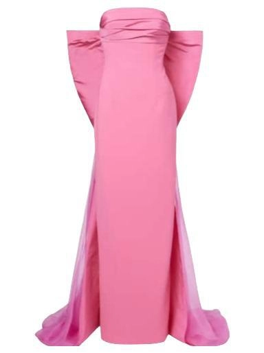 Carolina Herrera Strapless Gown With Back Bow Detail - Pink
