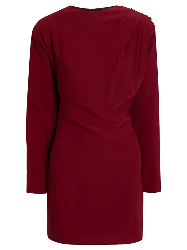 ANINE BING Haven Crepe Mini Dress - Plum
