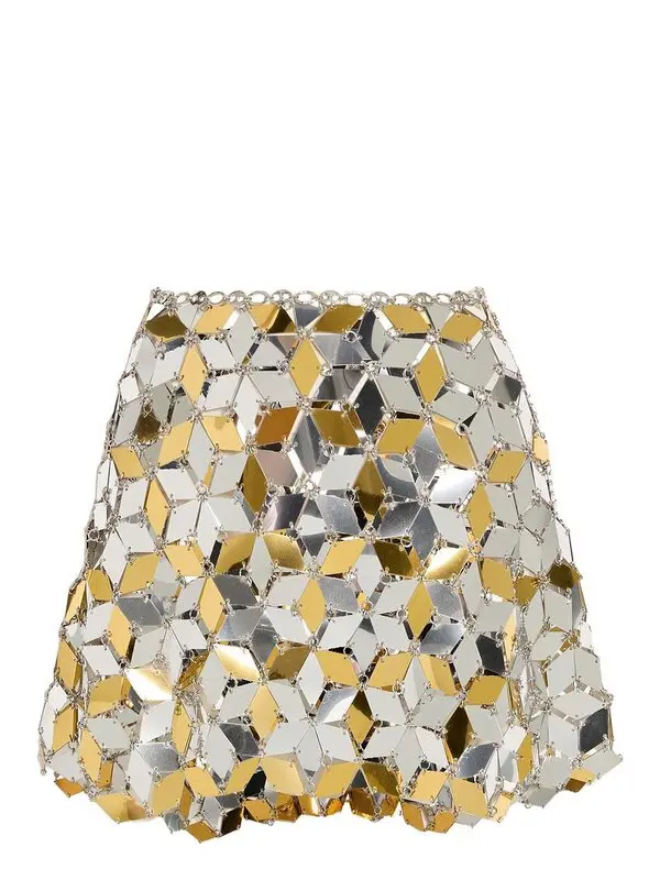 Rabanne Chainmail Mini Skirt - Silver