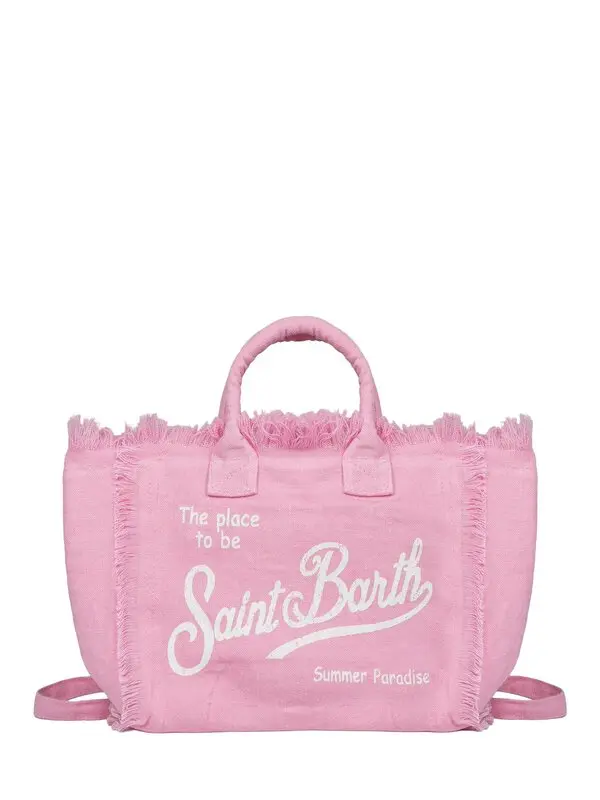 MC2 SAINT BARTH Colette Linen Tote Bag - Pink