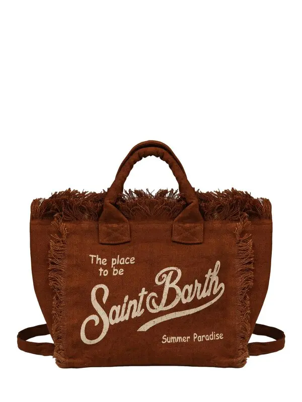 MC2 SAINT BARTH Colette Linen Bag - Brown