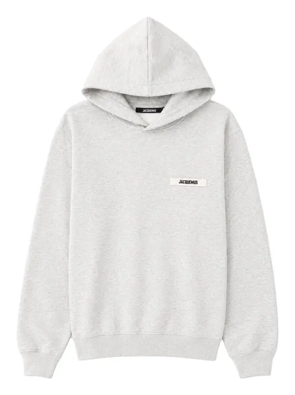 Jacquemus Felpa Con Cappuccio - Grey
