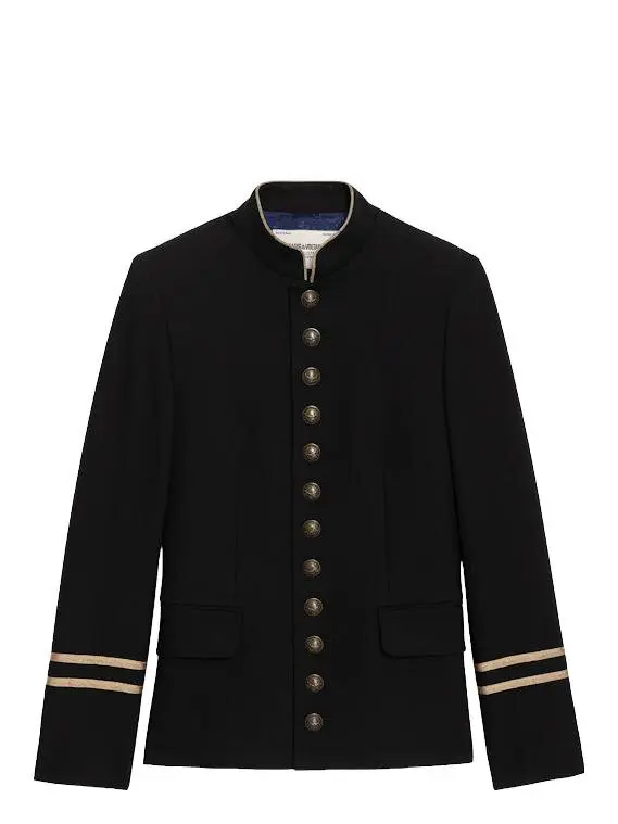 Zadig&Voltaire Vallo Military-inspired Tailored Jacket - Black