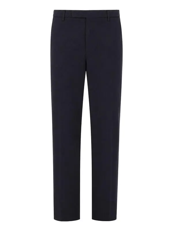 Incotex Cotton Tailored Trousers - Blue