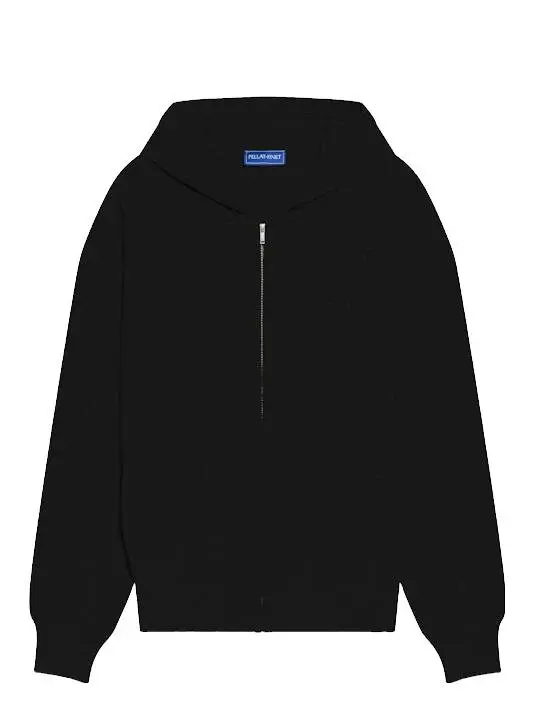 Zadig&Voltaire Camille Cashmere Zip-up Hooded Cardigan - Black