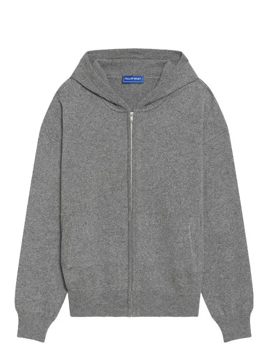 Zadig&Voltaire Camille Cashmere Zip-up Hooded Cardigan - Medium Grey