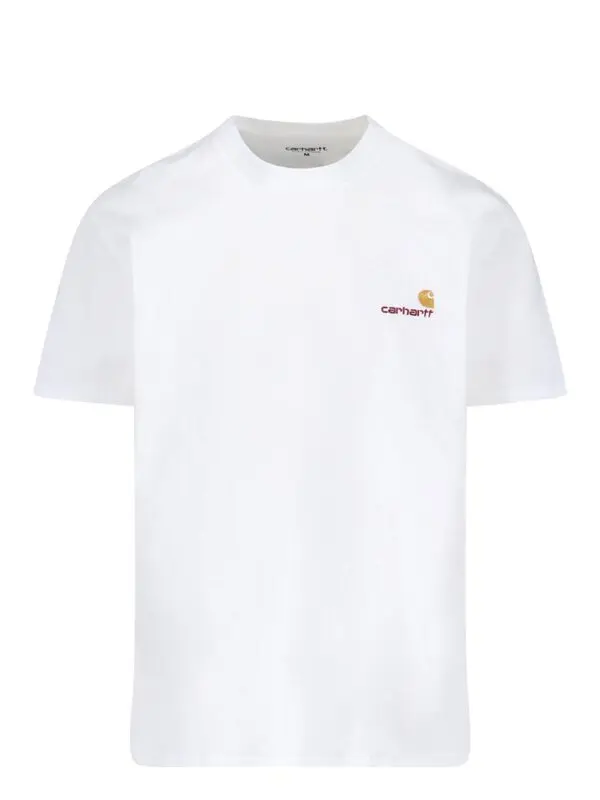 Carhartt Work In Progress American Script T-shirt Size - White