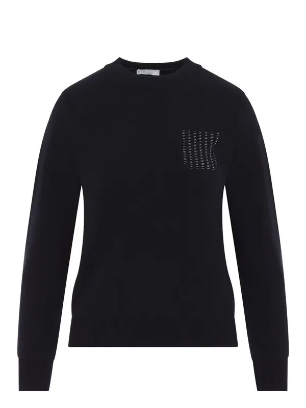 Peserico Pesericco Crew Neck Fine Knit Sweater - Blue
