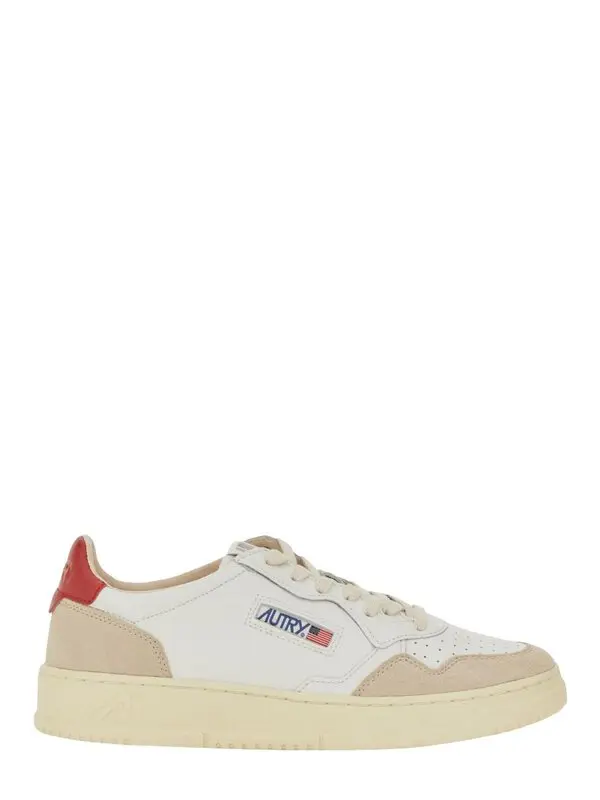 AUTRY Leather-skin Sneakers With Rubber Sole - Multicolour
