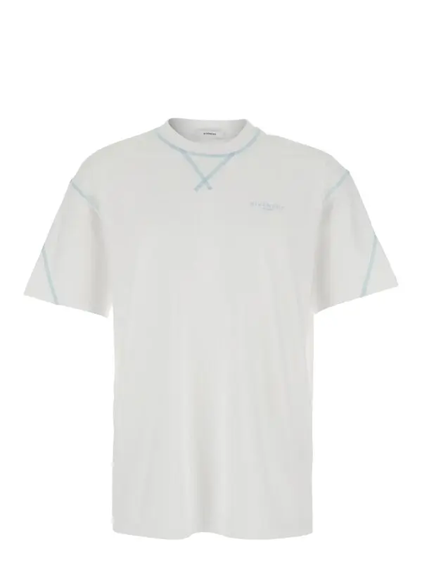 Givenchy 100% Cotton Logo T-shirt For - White