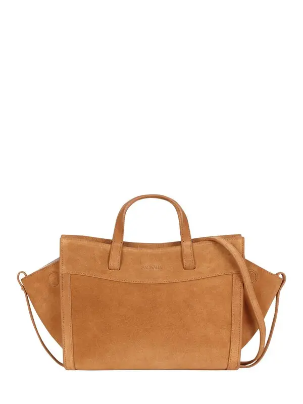 SAONARA BRAND Saonara Suede Mini Shopping Bag - Brown