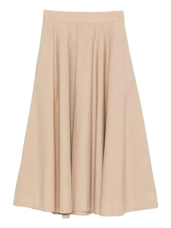 WHITE SAND Cotton Maxi Skirt - Grey
