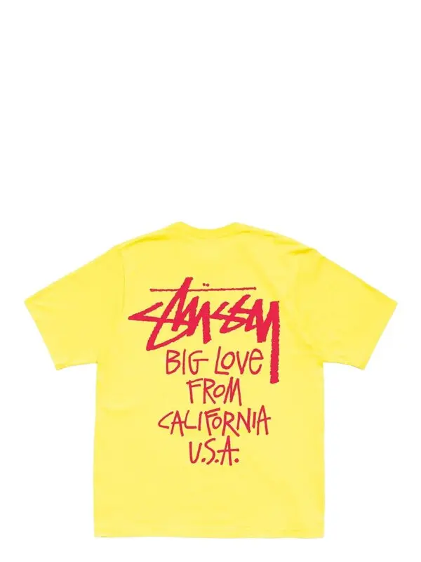 StÜssy Big Love T-shirt - Lemon