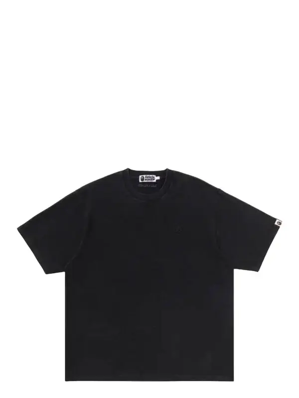 A BATHING APE Garment Dye One Point Relaxed Fit T-shirt - Black