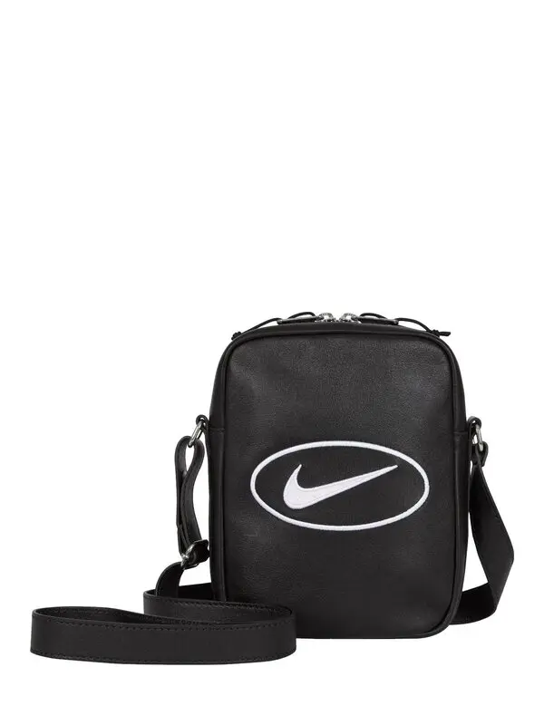 Supreme X Nike Leather Shoulder Bag - Black