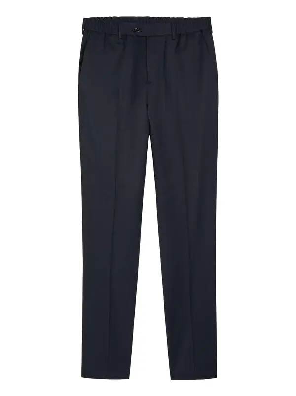 LARDINI Straight-leg Trousers - Navy