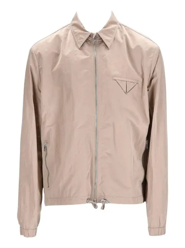 Bottega Veneta Zip-up Logo Jacket - Nude