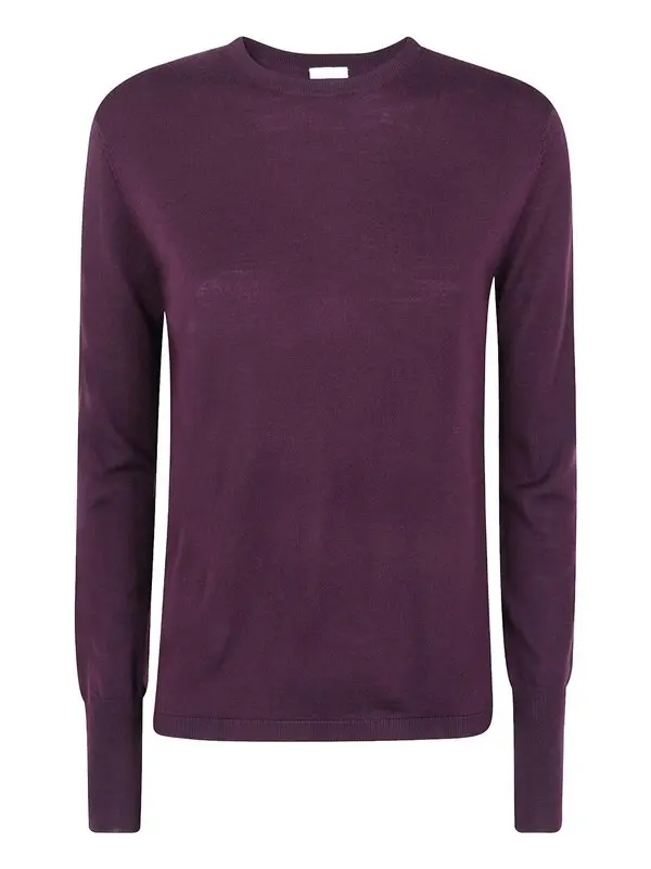 Aspesi Ribbed Crew-neck Knit Top - Brown