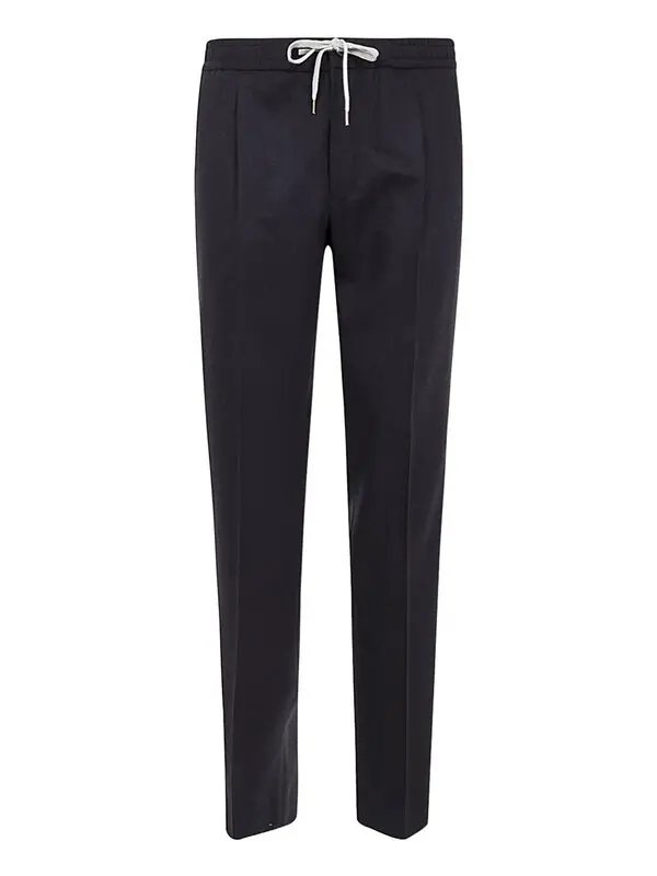 PT TORINO Drawstring Trousers - Black