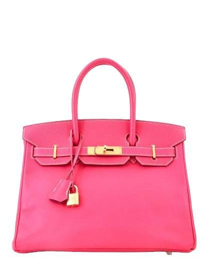 Hermès Birkin Handbag Epsom With Gold Hardware 30 - Pink