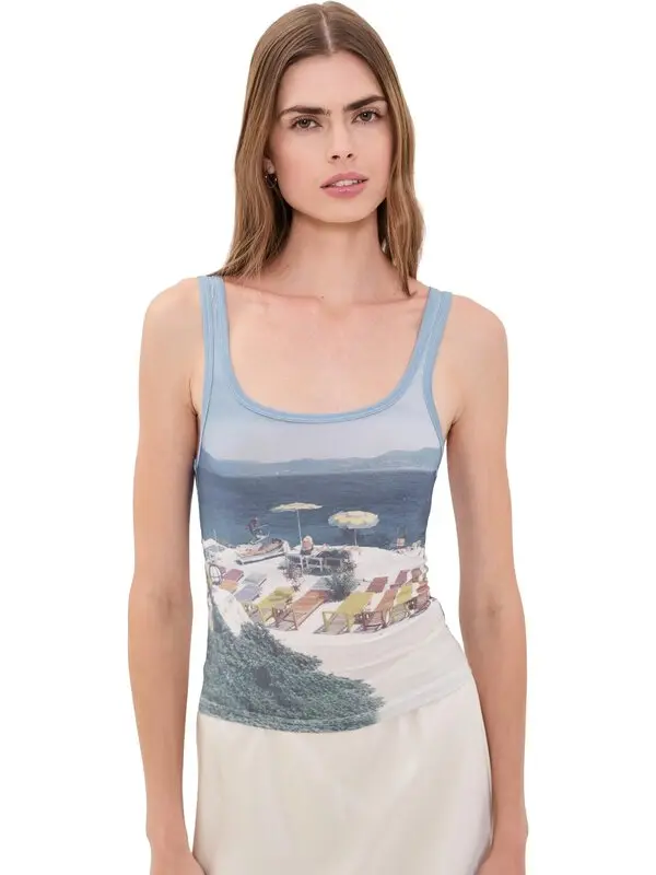 YELLOW THE LABEL Fara Tank - Blues