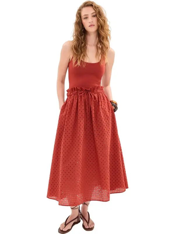 LE BOP Alexia Midi Dress - Marsala
