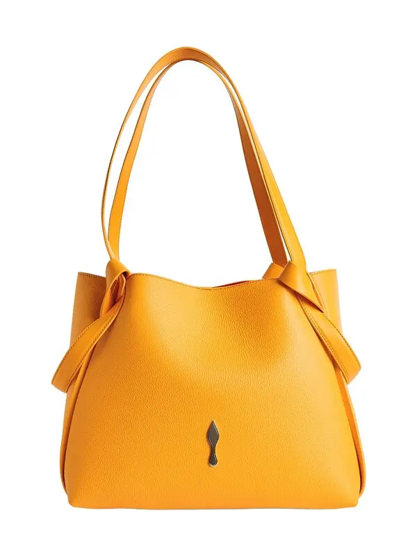 CHRISTIAN LOUBOUTIN Bettina Small Leather Tote Bag - Orange
