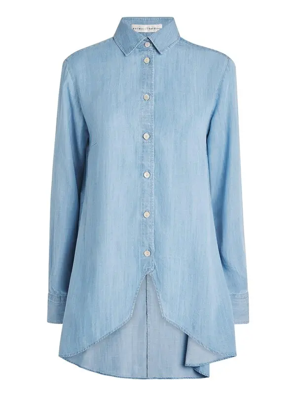 Palmer//harding Asymmetric Rhythm Shirt - Blue