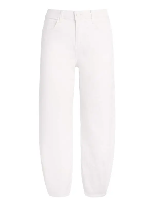 L'Agence Krista High-rise Tapered Jeans - White