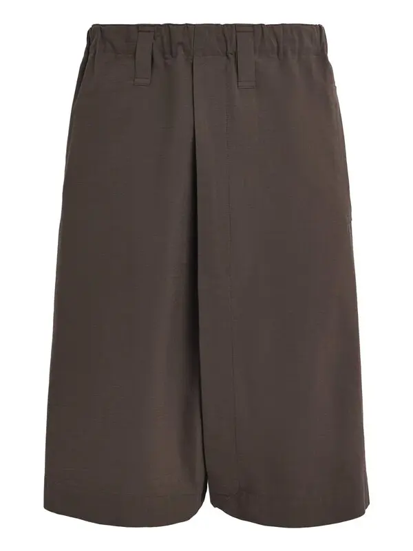 Issey Miyake Wide-leg Chino Shorts - Brown