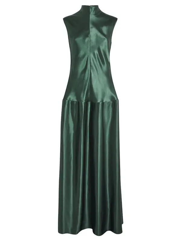 FFORME Satin Nyx Maxi Dress - Green