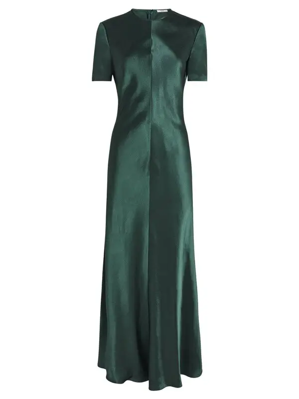 FFORME Akriti Satin Maxi Dress - Green
