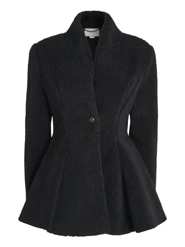 Stella McCartney Plush Peplum Jacket - Black