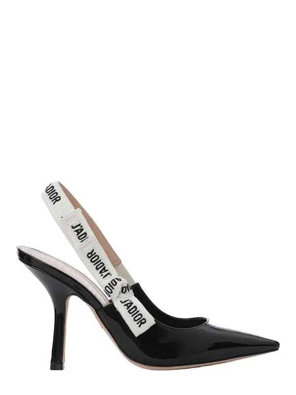 Dior J'adior Patent Leather Slingback Pumps - Black