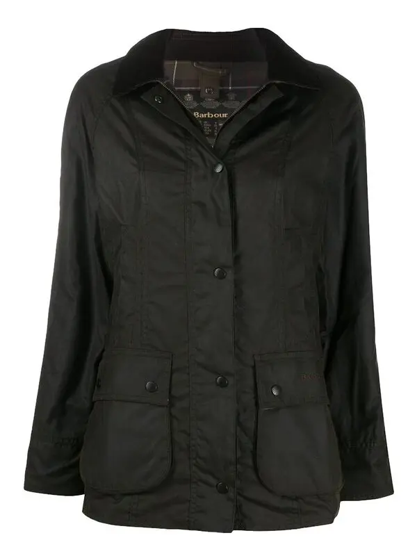 Barbour Classic Beadnell Waxed Jacket - Olive Green