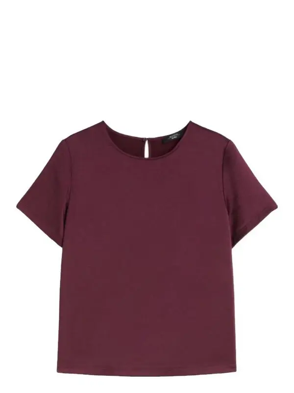 Max Mara Straight Fit T-shirt - Bordeaux Red