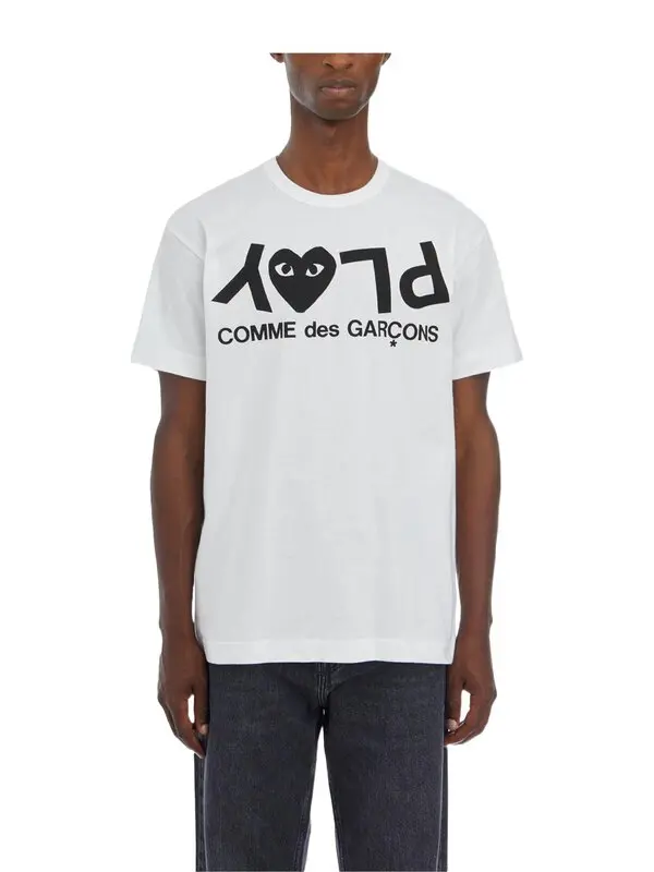 Play Comme Des Garcon Short-sleeved T-shirt - White