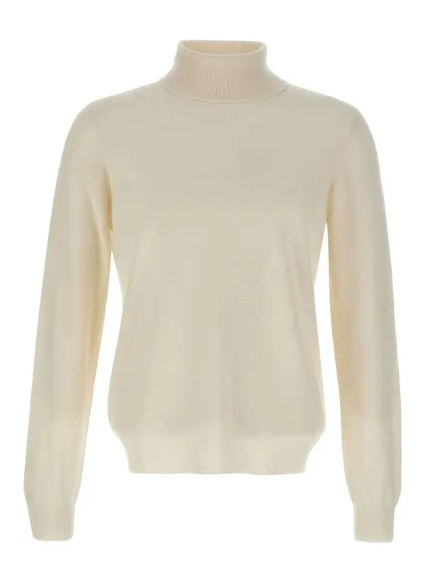 GRAN SASSO Long-sleeved Turtleneck Sweater - Nude