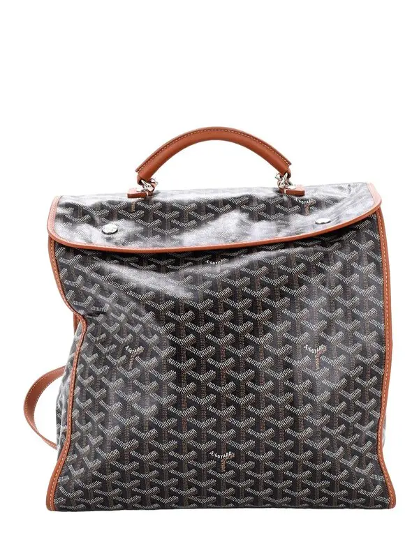 Goyard Saint Leger Briefcase Backpack Coated Canvas - Brown