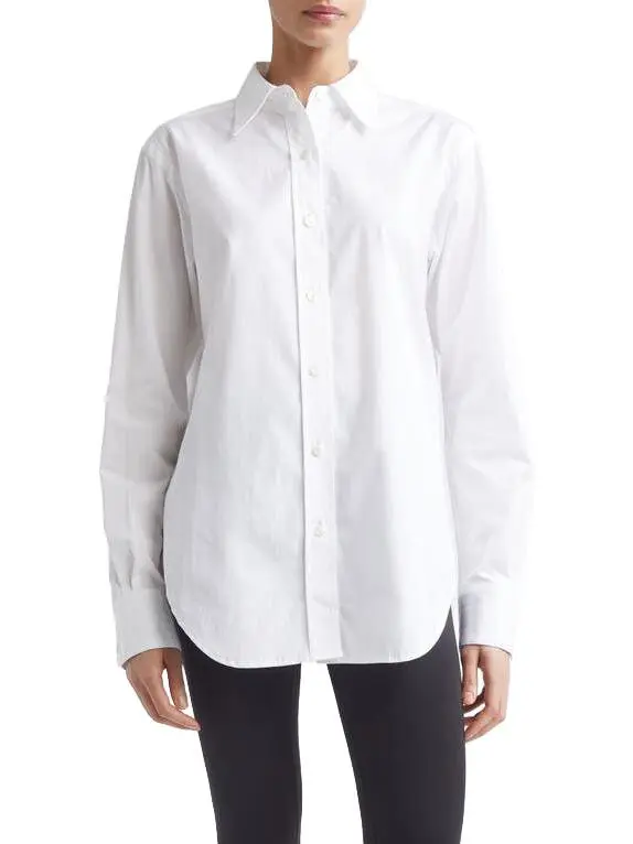 Maria Mcmanus Organic Cotton Tunic Button-up Shirt - White