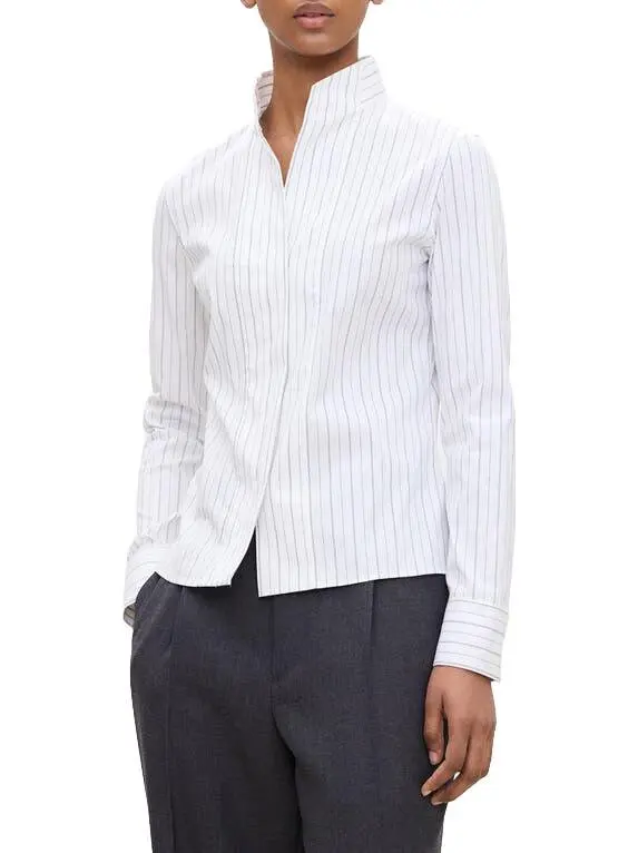 Theory Striped Tailored Shirt - Black Multi