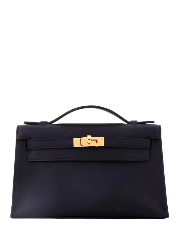 Hermès Kelly Pochette Swift - Black