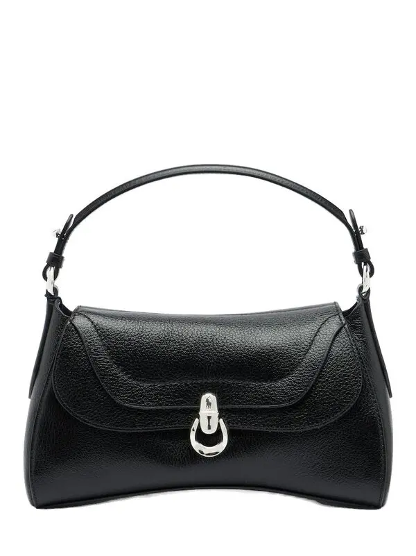 Polo Ralph Lauren Leather Top-handle Bag - Black