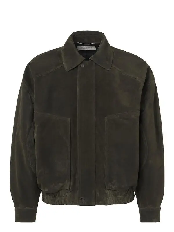 Saint Laurent Suede Jacket - Green