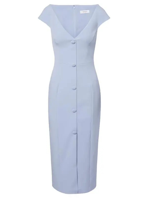 Safiyaa Klea Crêpe Cocktail Dress - Blue
