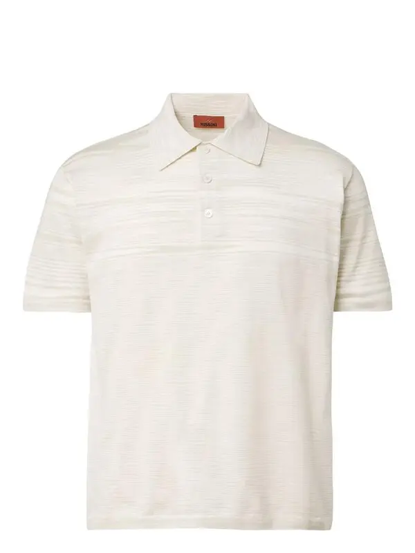 Missoni Cotton-blend Polo Shirt - White