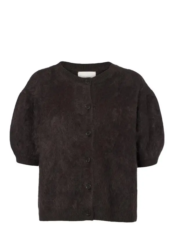 LISA YANG Lucianne Cashmere Cardigan - Brown