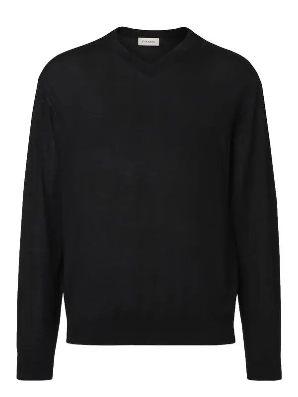 FRAME Cashmere And Wool Sweater - Black