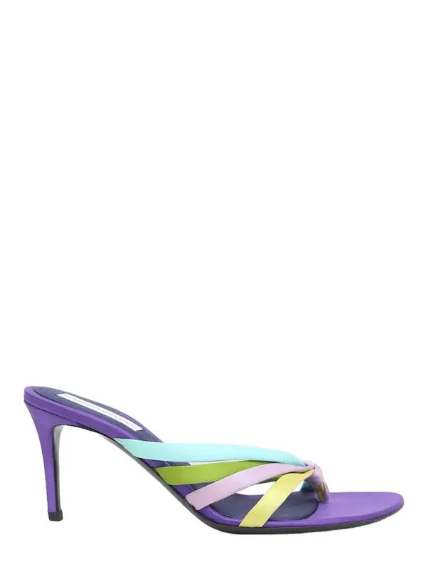 Christopher Esber Mica Satin Heel Sandal - Multicolor