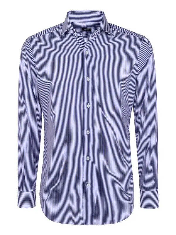 BARBA NAPOLI Shirt Classic Stripes "i1u13p0157005.u.01 Light - Blue